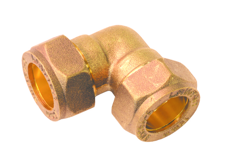 90 Elbow Compression Brass - Lawton Tubes