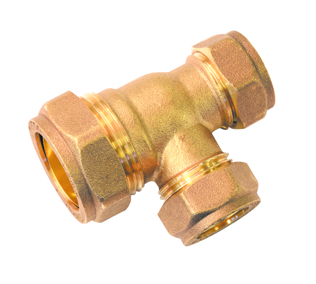 Reducing Tee Brass - Lawton Tubes