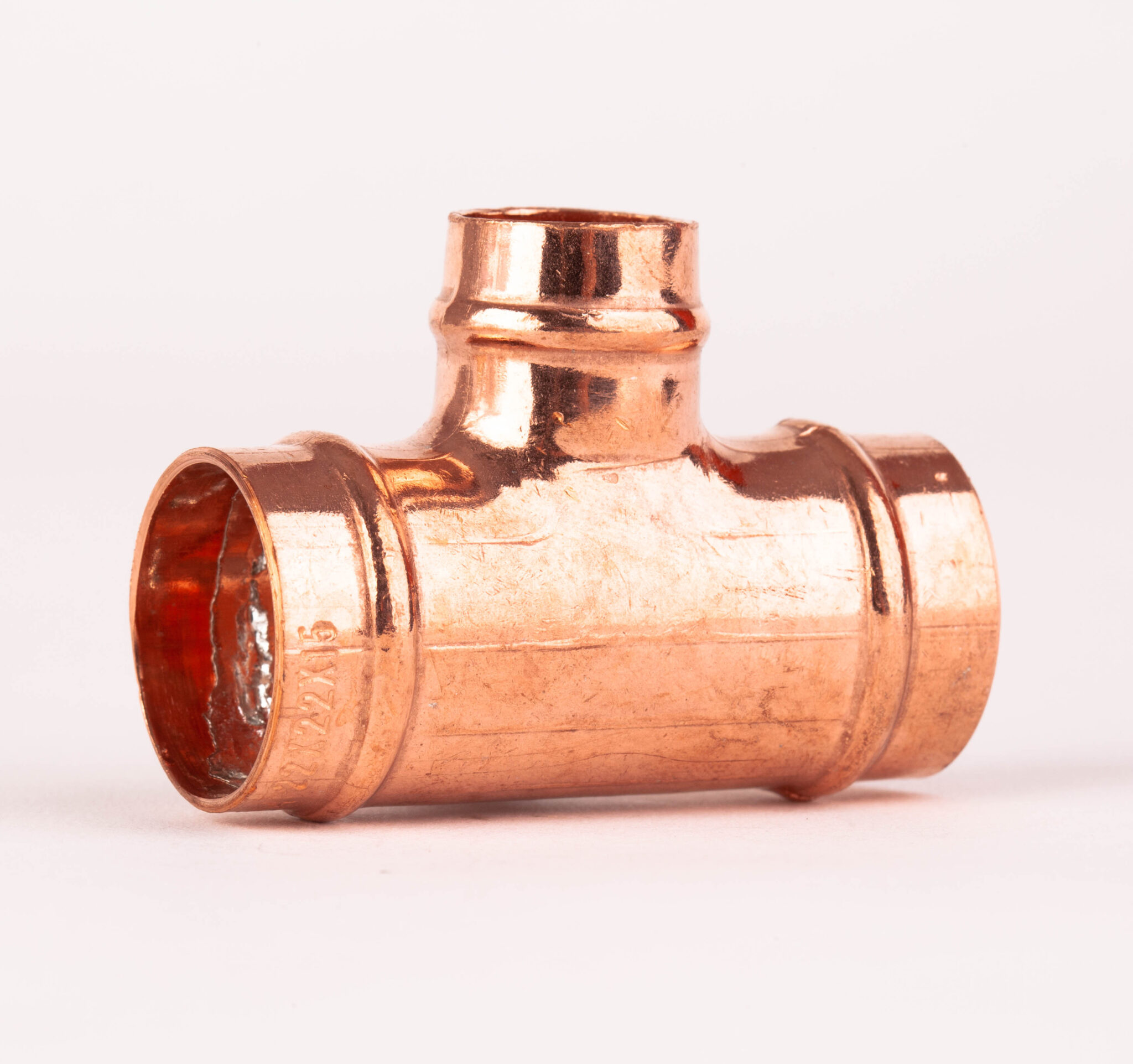 Copper Reducing Tee - Lawton Tubes